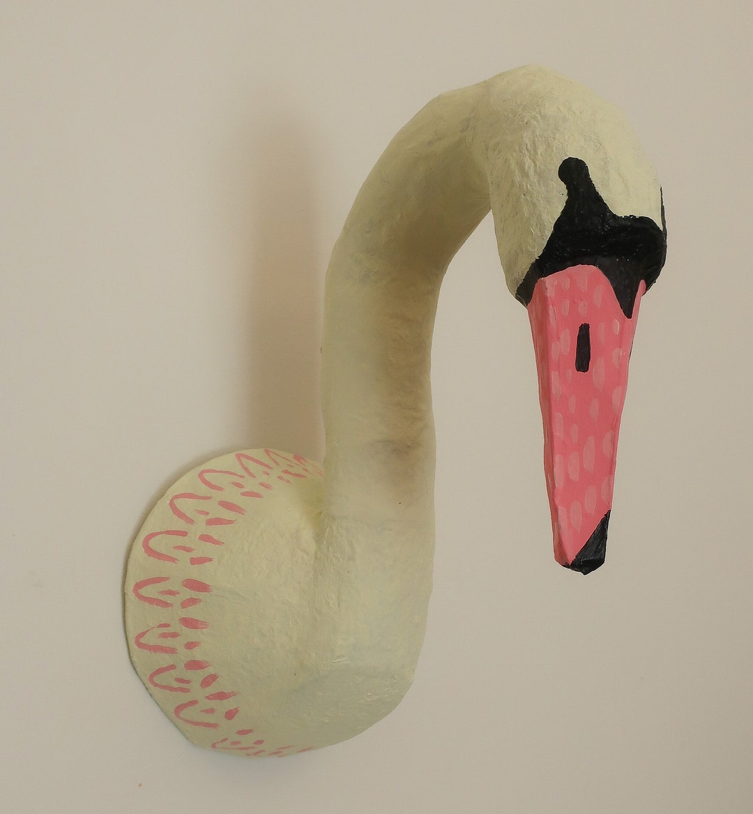 Paper Mâché Swan Head, Laila - Etsy