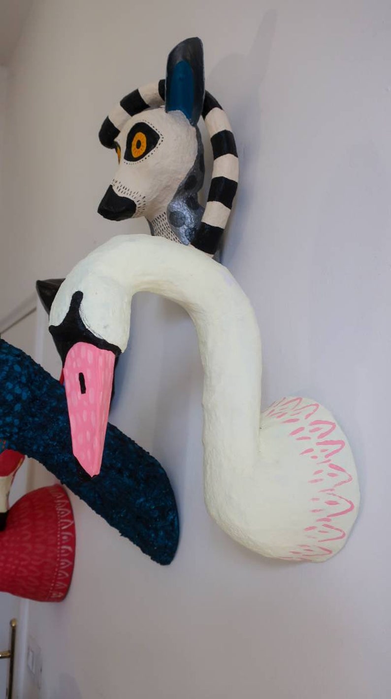 Paper Mâché Swan Head, Laila - Etsy
