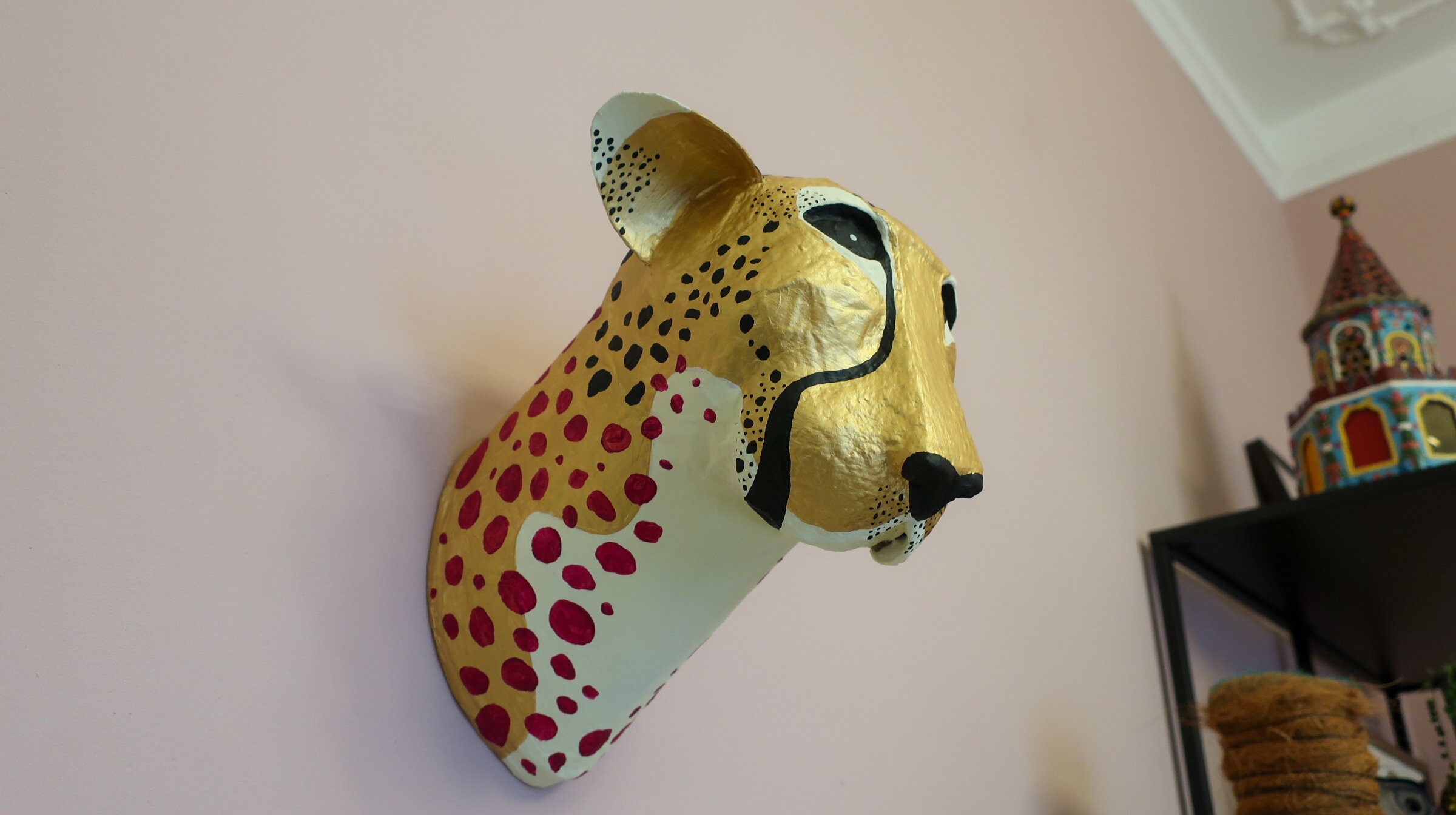 Paper Mâché Cheetah Head, Musa - Etsy