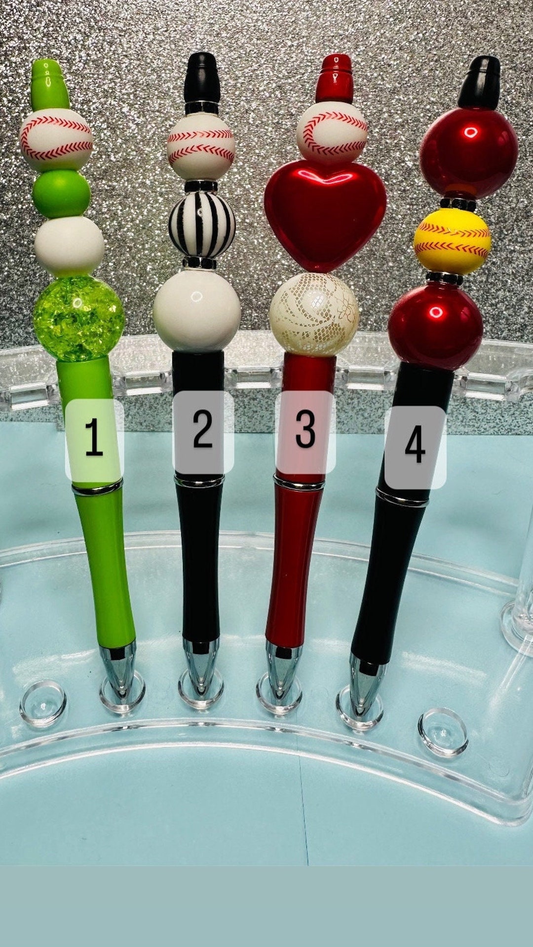 Baseball / Softball Beaded Pens - Etsy