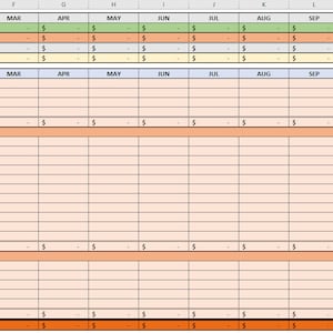 2025 Personal Income and Expenses Spreadsheet - Budget Template - Excel ...