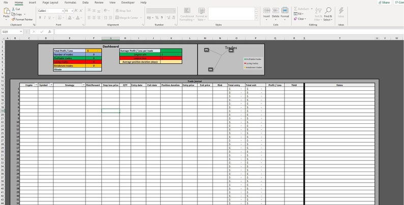 2026 Crypto Trading Journal W/ Automated Dashboard and Built-in ...