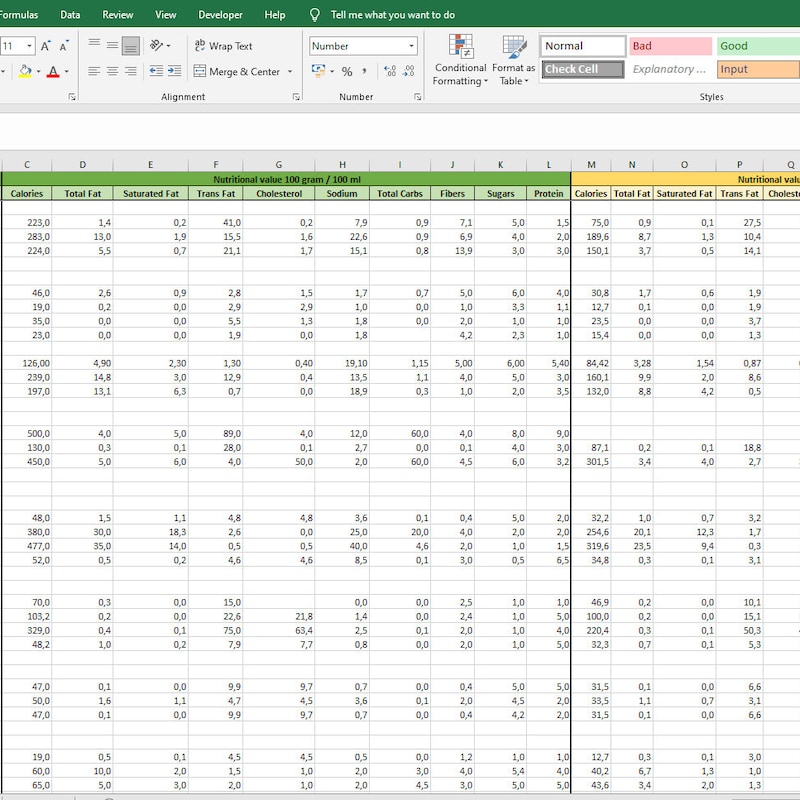 Schedule Nutrition - Etsy