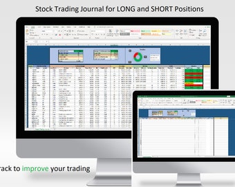 Stock Trading Journal Excel Analysis Trade - Etsy