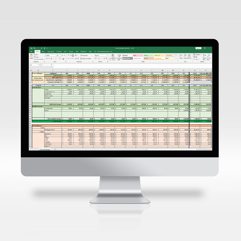 Microsoft Excel Dashboard - Etsy