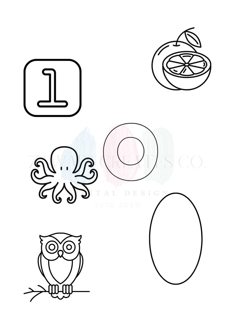 Printable Coloring Page for Children. Letter O Coloring Page ...