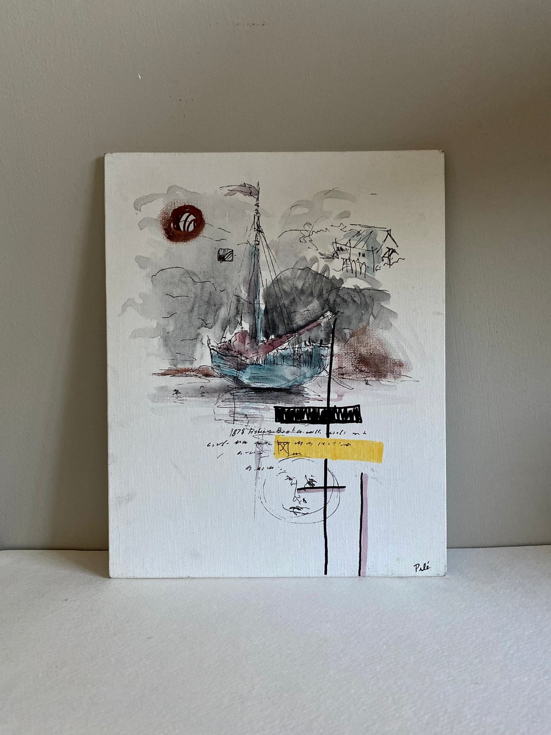 DELINEATION #1 (mixedmedia on Canvas Panel) - Etsy