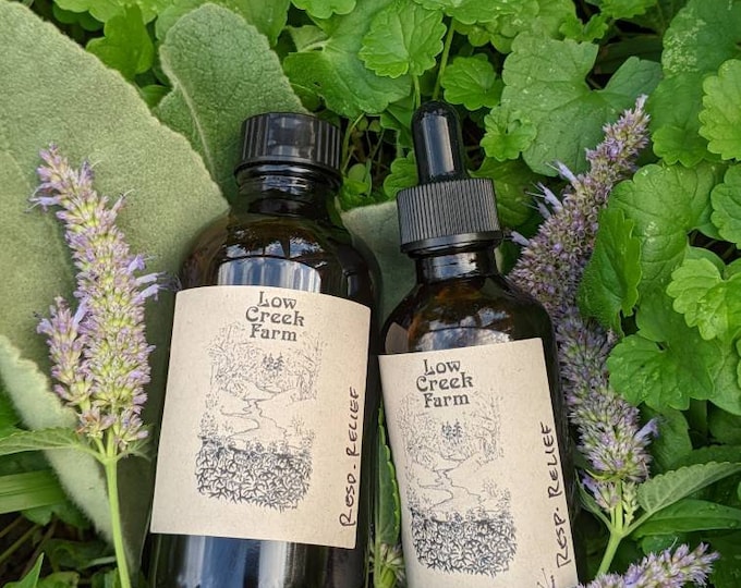 Respiratory Relief Elixir Anise Hyssop Ground Ivy Mullein Leaf Local Raw Honey Gf Alcohol 2 Oz ...