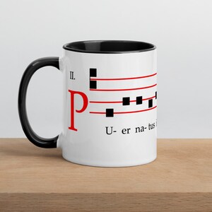 Medieval Christmas Mug: Gregorian Chant Puer Natus in Bethlehem ...