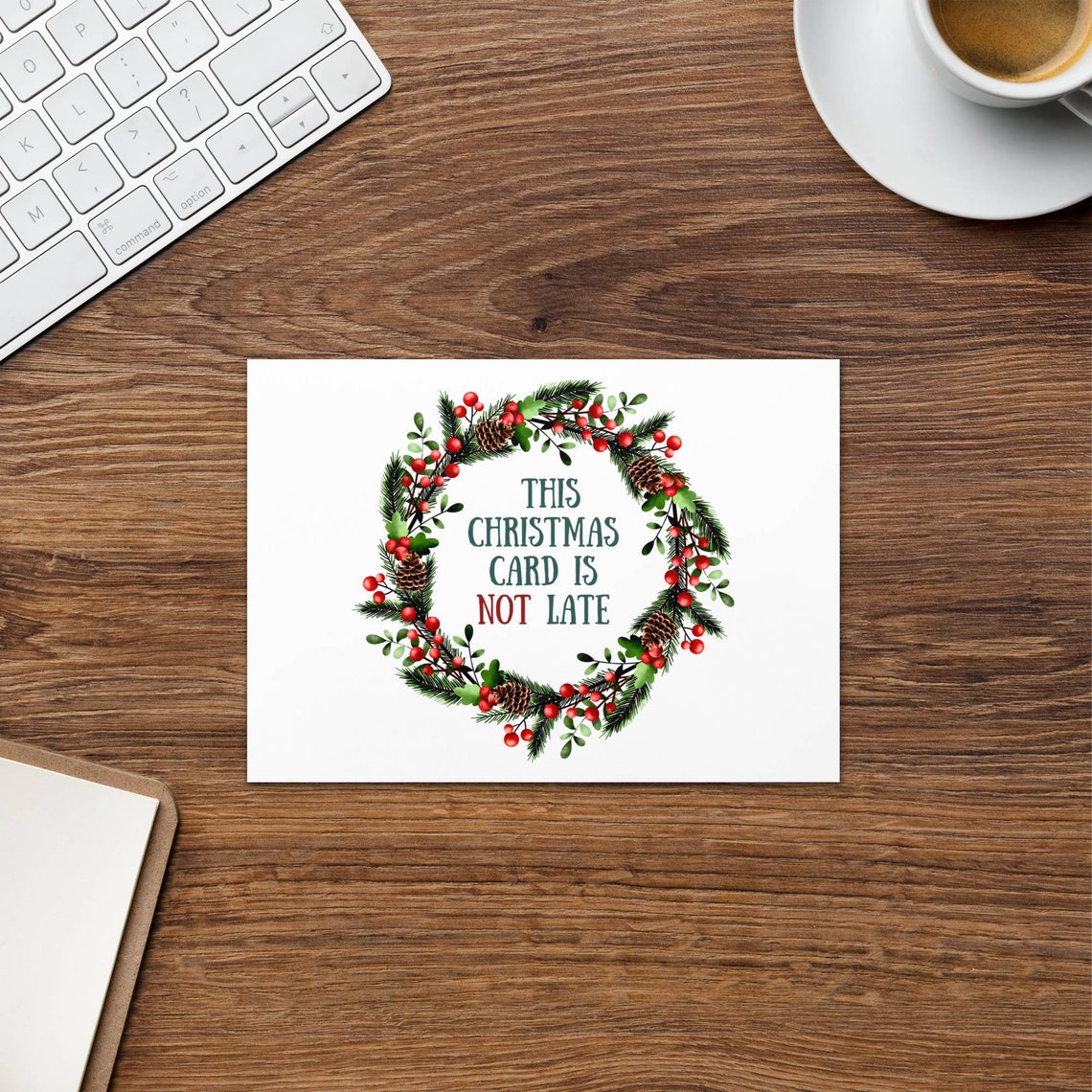 Funny Belated Christmas Card: Unique Late Holiday Greetings in January ...