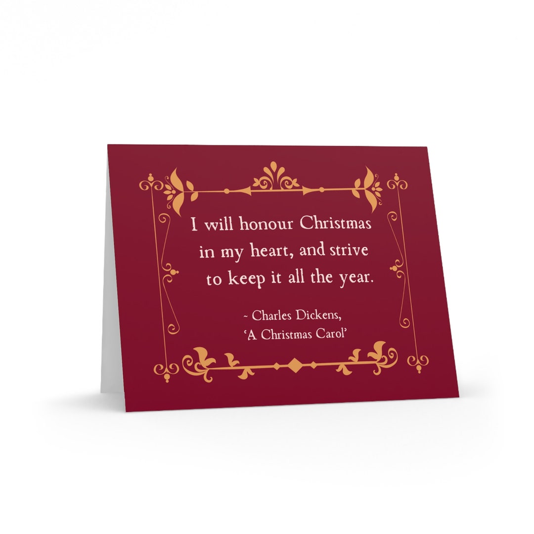 Belated Christmas Cards: Dickens A Christmas Carol Scrooge Quote I Will ...