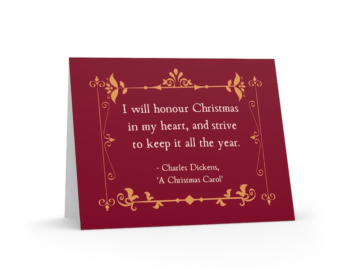 Belated Christmas Cards: Dickens A Christmas Carol Scrooge Quote I Will ...