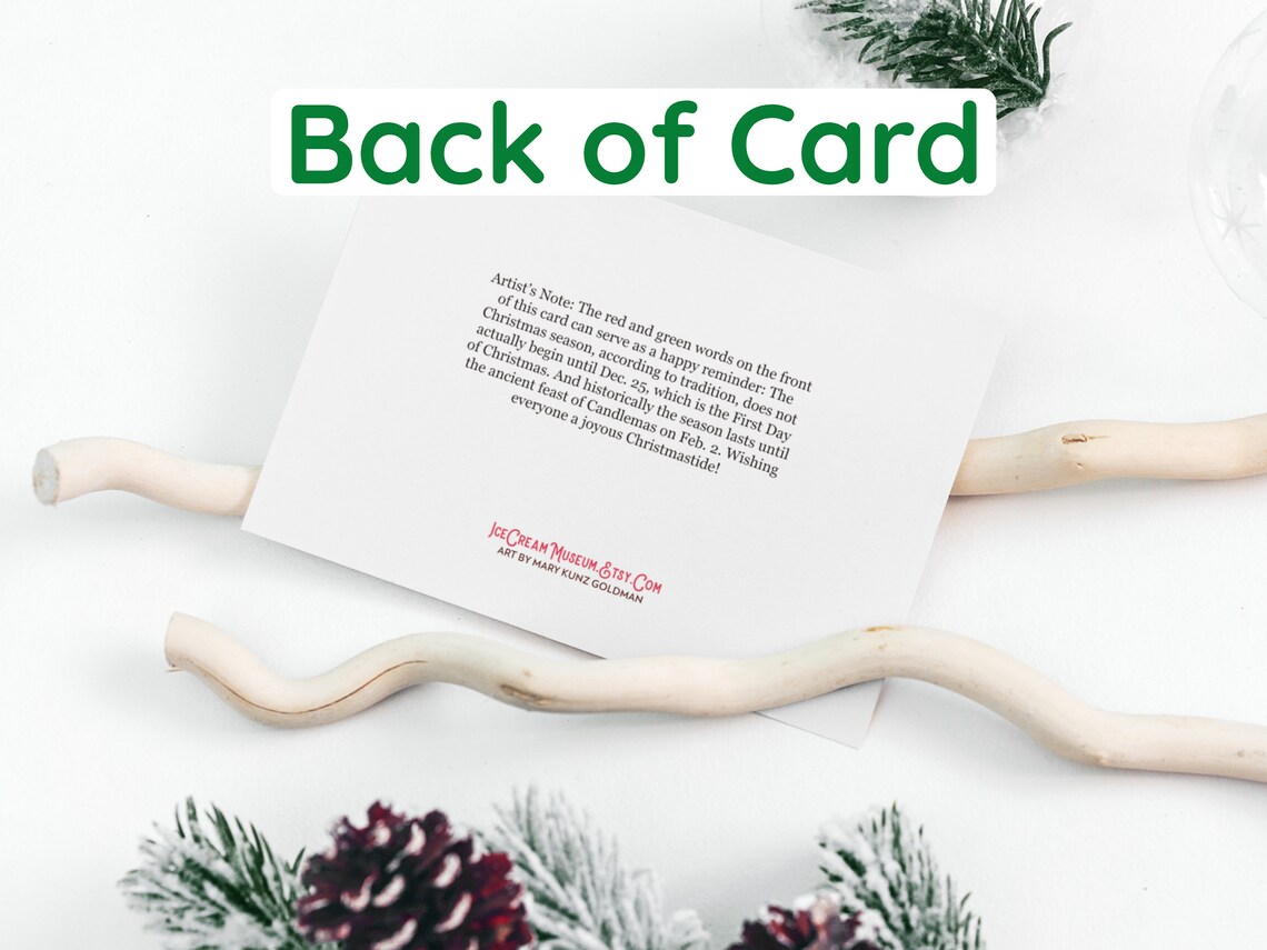 Belated Christmas Cards: Don't Apologize You're Not - Etsy