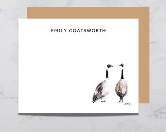 Mallard Duck Note Cards Stationery Set of 10 Cards in White or - Etsy