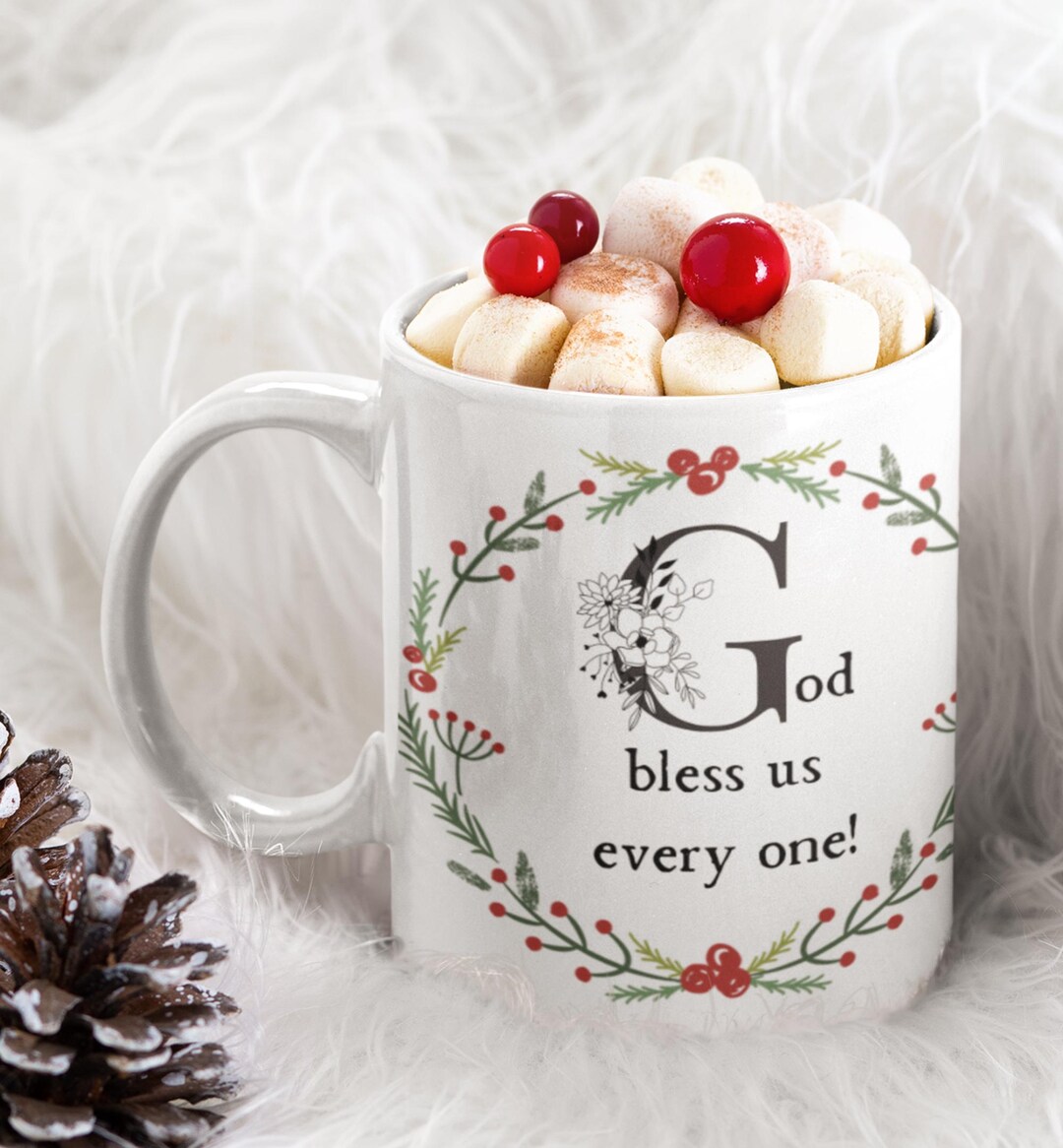 Dickens Christmas Mug: God Bless Us Every One Victorian Inspired Tea ...