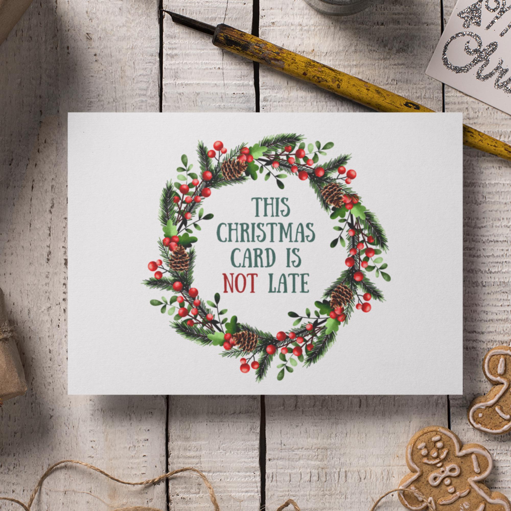Funny Belated Christmas Cards: Unique Late Holiday Greetings, Don't ...