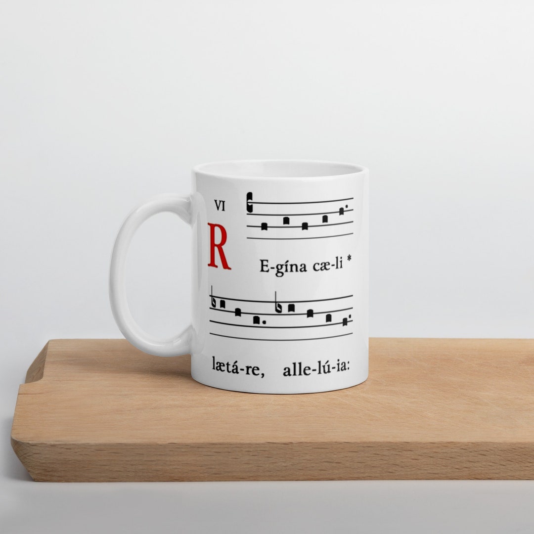 Gregorian Chant Mug: Regina Caeli Medieval Early Music Tea Cup ...
