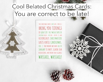 Christmas Present is Delayed Card Your Gift is on (Download Now) - Etsy