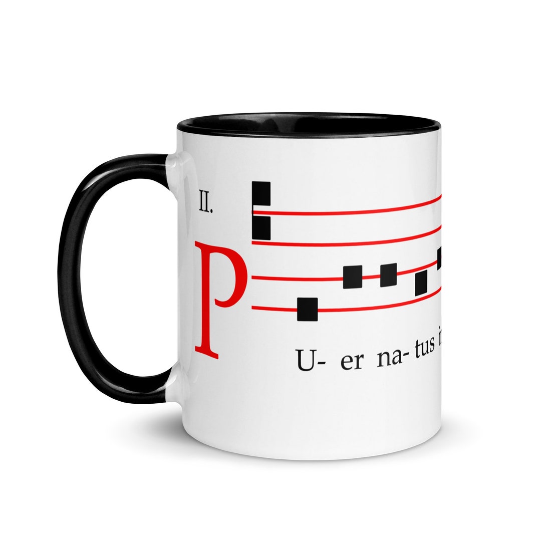 Medieval Christmas Mug: Gregorian Chant Puer Natus in Bethlehem ...