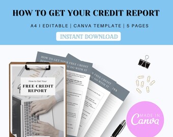 Credit Repair Checklist - Etsy