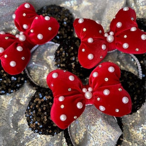 Red Classic Minnie Ears - Etsy