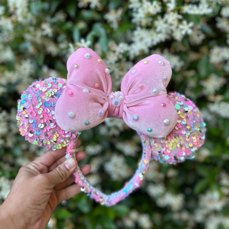 Pink Cute Mickey Ears - Etsy
