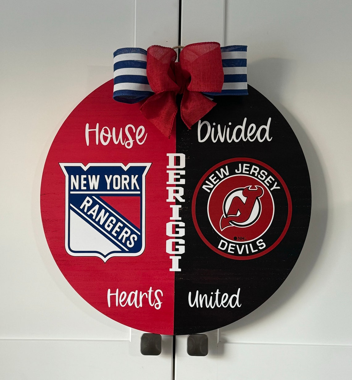 Team Divided Door Sign - Etsy