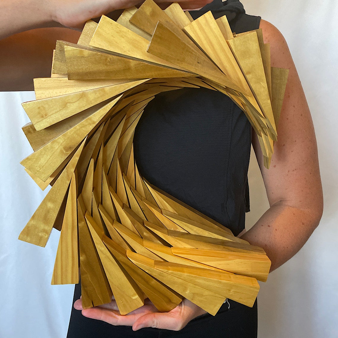 Modern Geometric Wave Sculpture - Etsy