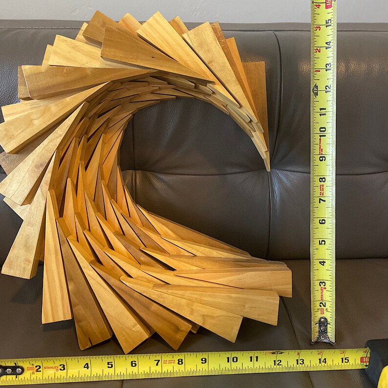 Modern Geometric Wave Sculpture - Etsy