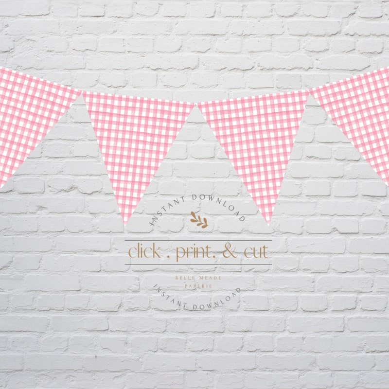 Pink Gingham - Etsy