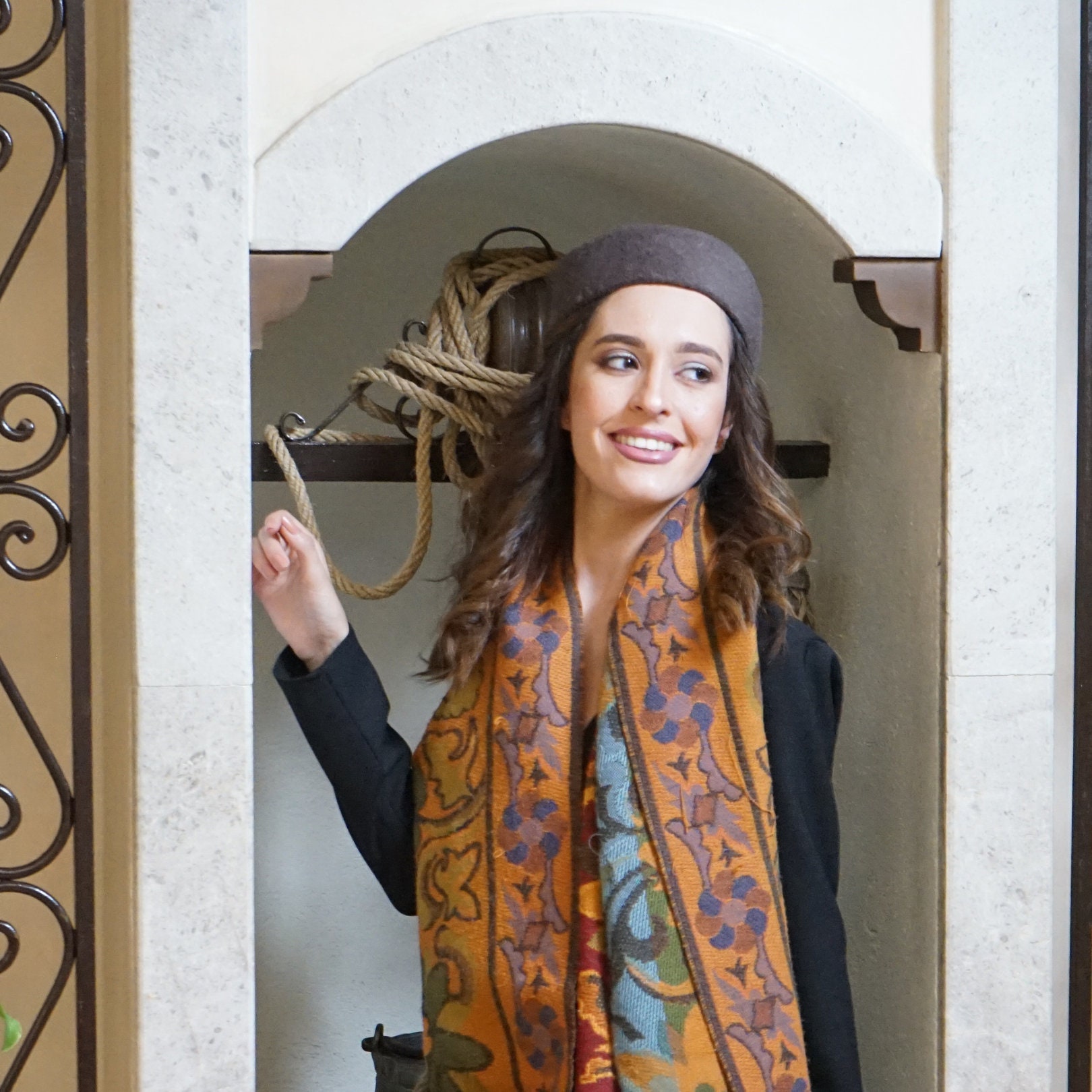 Kufi Hat Brown, Tunisian Woolen Chechia, Fez - Etsy