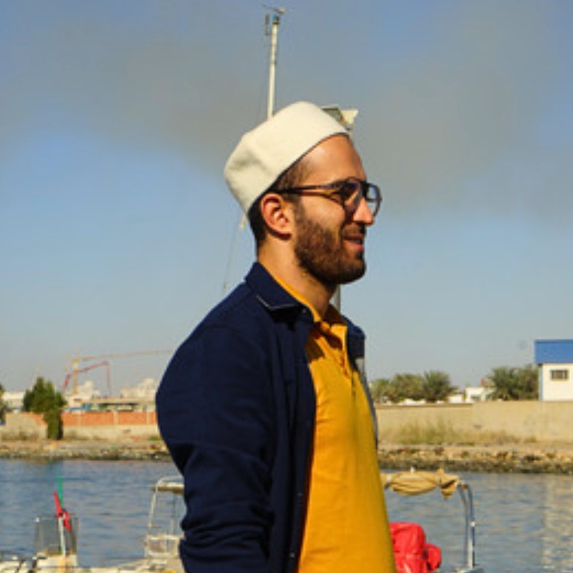 White Kufi Chechia, African Hat,tunisian Chachia, White Tunisian Woolen ...