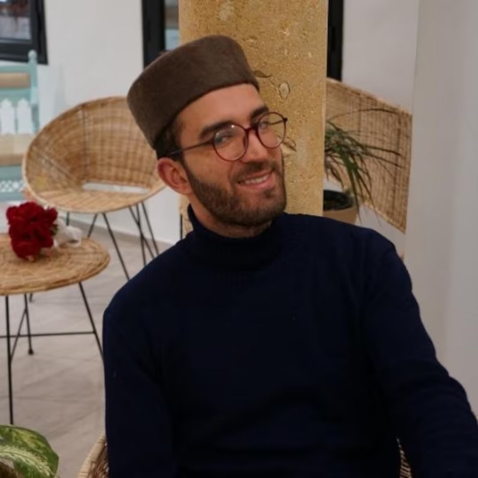 Kufi Hat Brown, Tunisian Woolen Chechia, Fez - Etsy