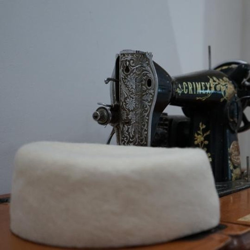 White Kufi Chechia, African Hat,tunisian Chachia, White Tunisian Woolen ...