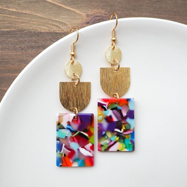 Colorful Earrings - Etsy