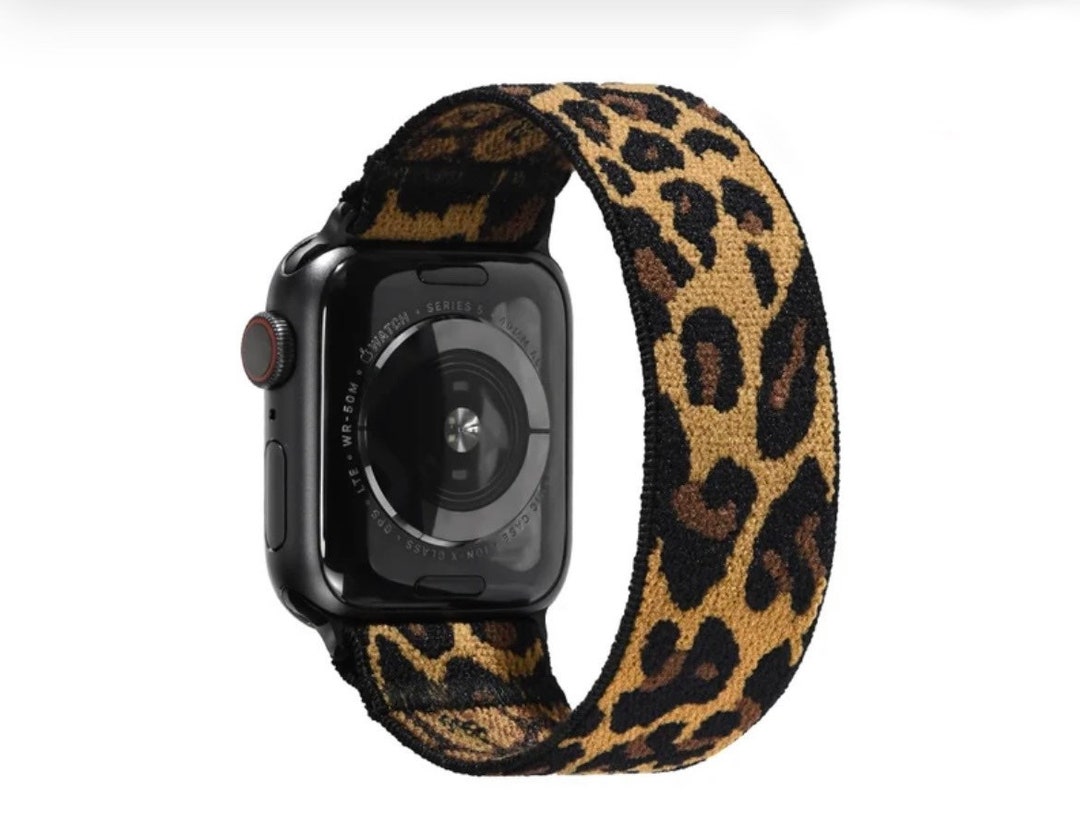 Elastic Band for Apple Watchstretchy Apple Watch Band Dark Leopard ...