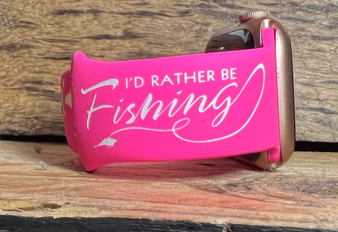 Fishing Apple Watch Strap Hobby Fish Custom Personalised Band Dual ...