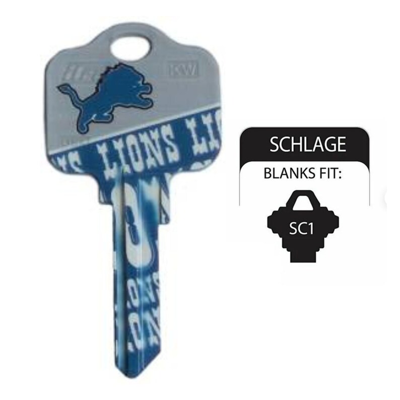 Detroit Lions NFL Team Key Blanks - Etsy