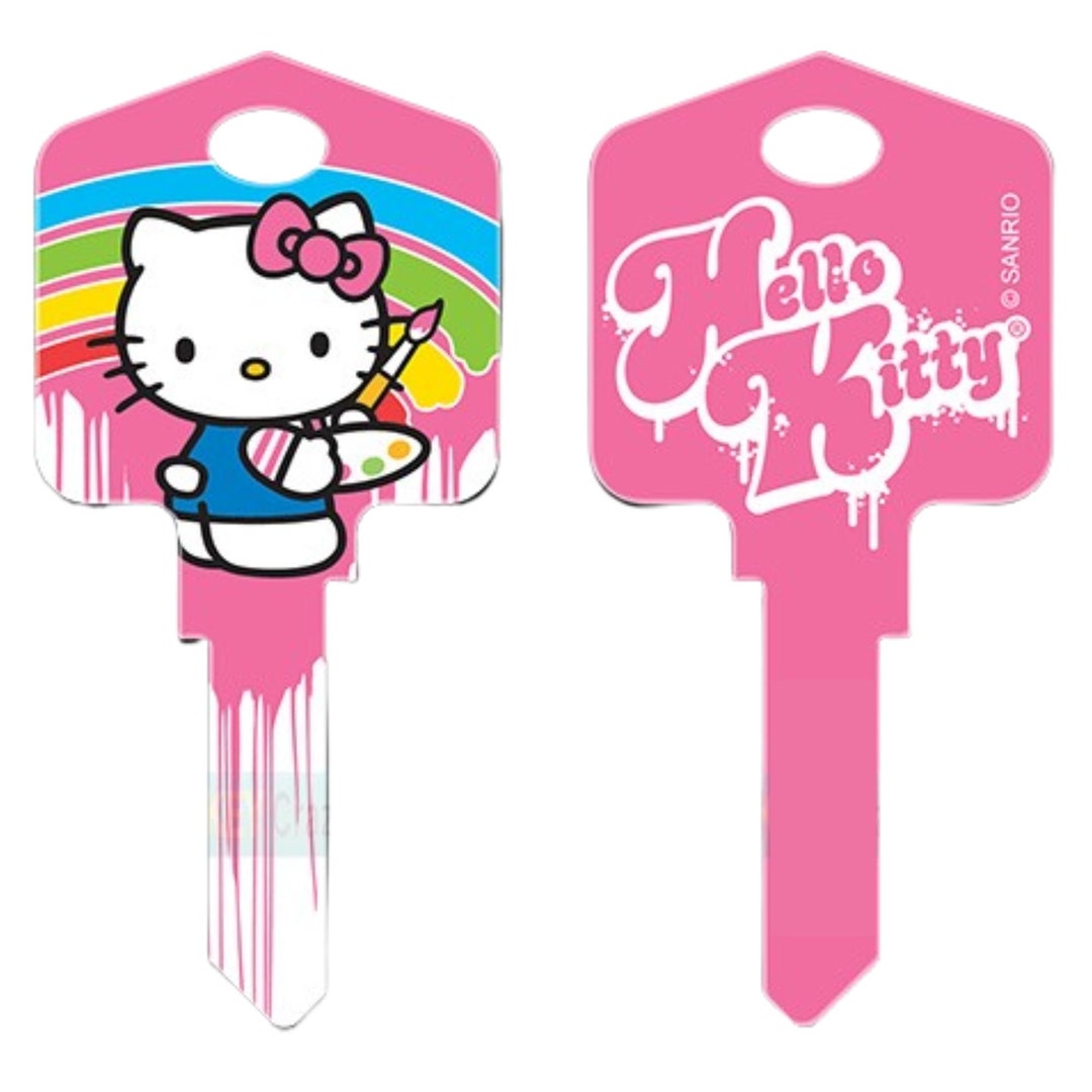 Hello Kitty Paint Key Blanks Kwikset or Schlage Available - Etsy