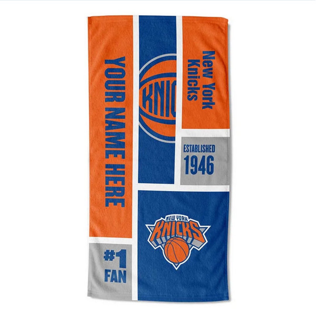 Personalized New York Knicks Colorblock Beach Towel 60 X 30 Inches - Etsy