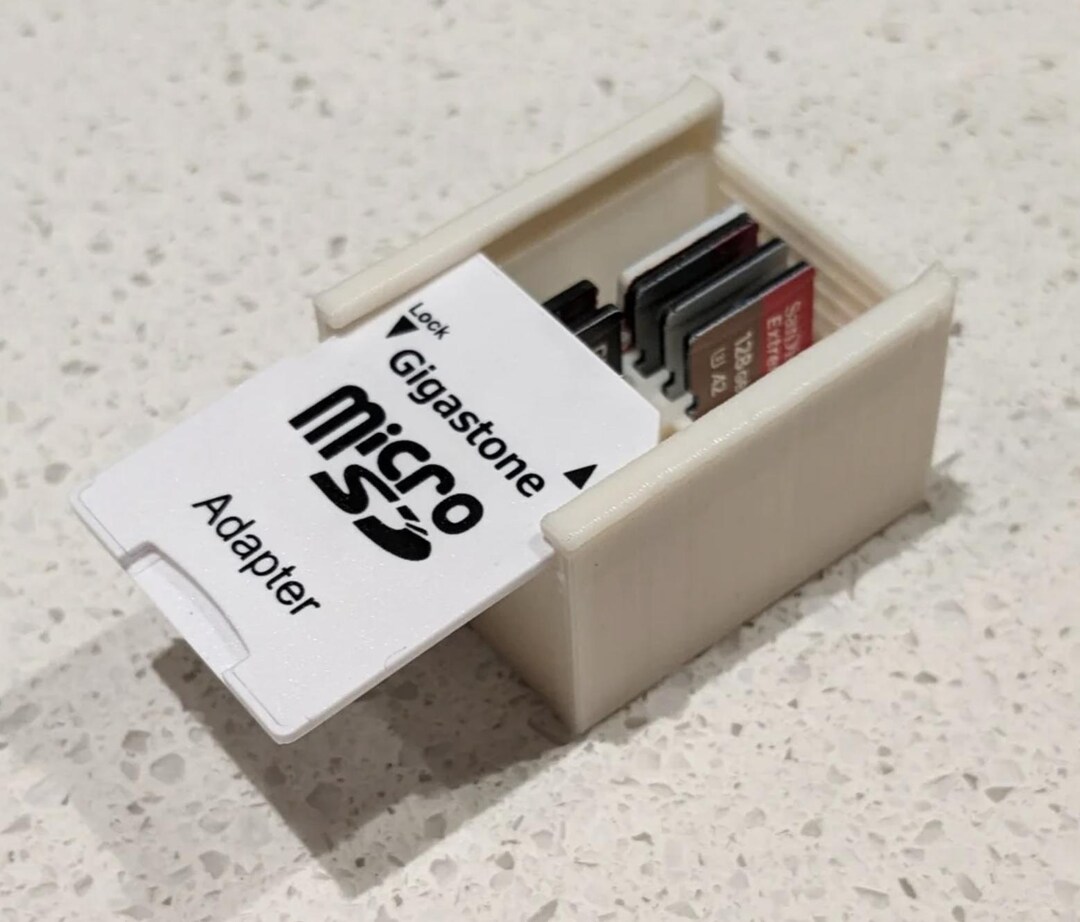 SD Card and Mini SD Card Storage Box | Compact Memory Card Organizer ...