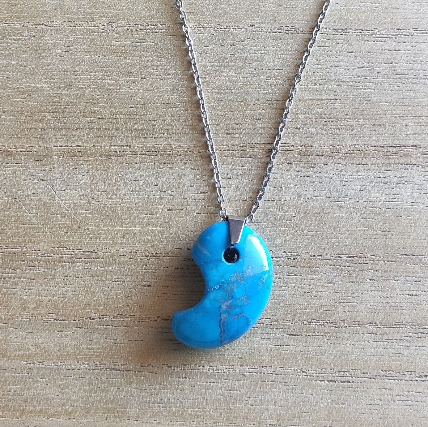 Japanese Necklace Magatama in Turquoise Brings Good Luck - Etsy