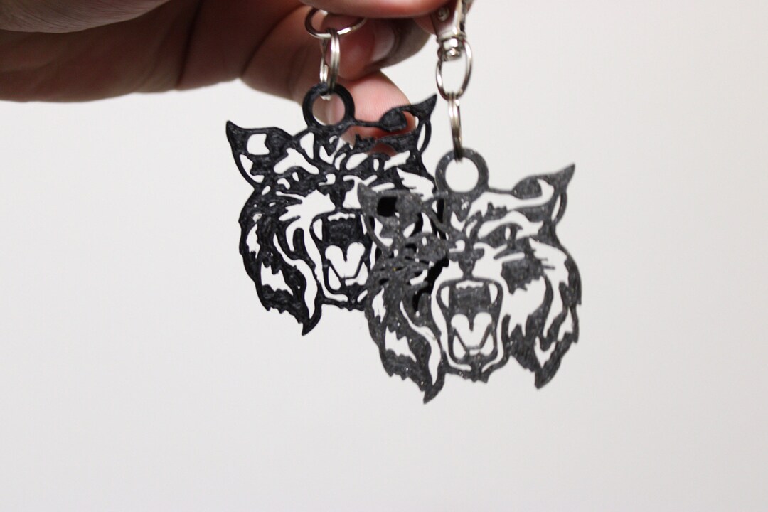 Bobcat Keychain - Etsy