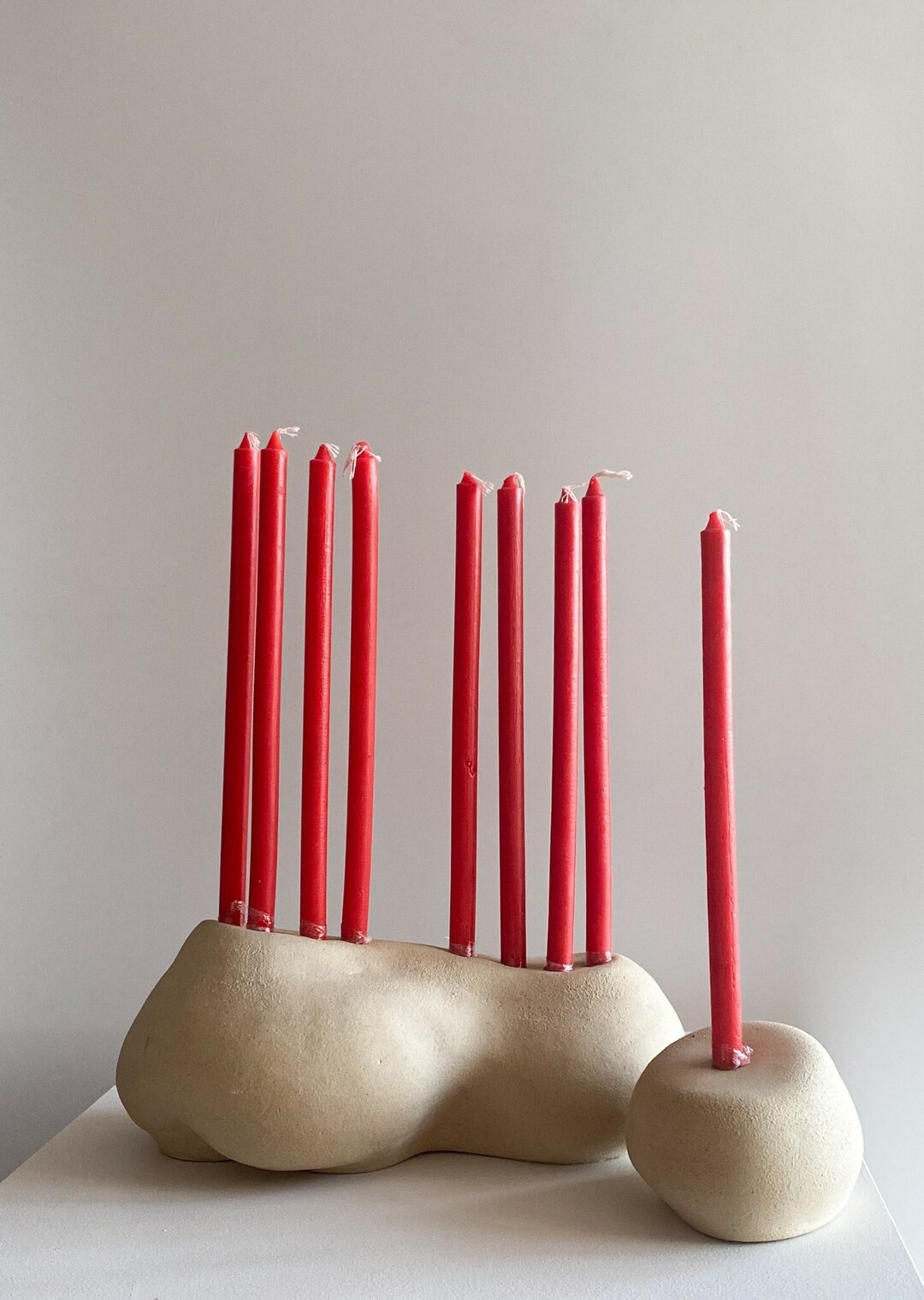 Handmade Ceramic Menorah | Ceramic Hannukah Menorah | Unique Handmade ...