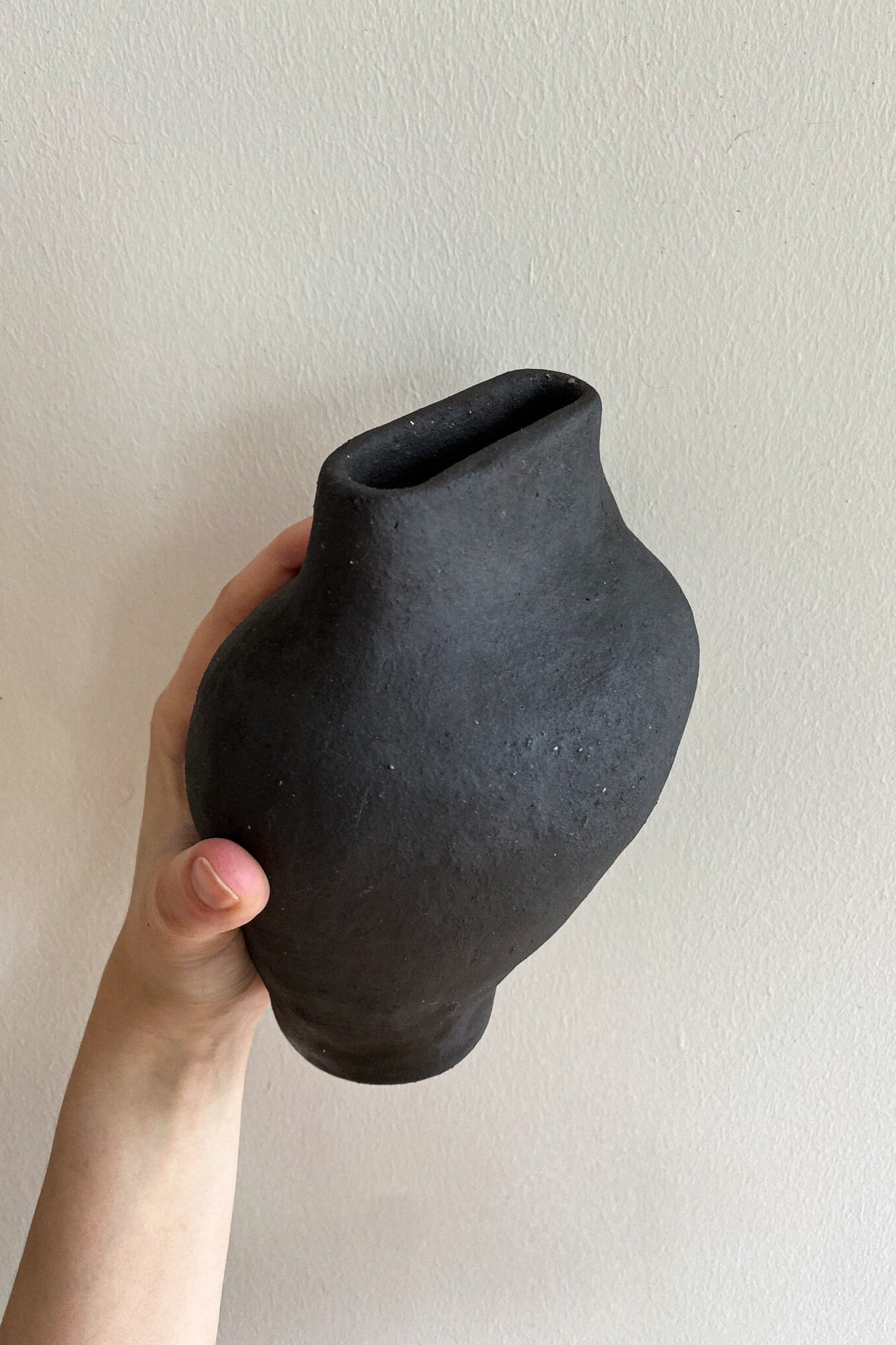 Handmade Black Vase Hand Built Vase Interior Decor - Etsy