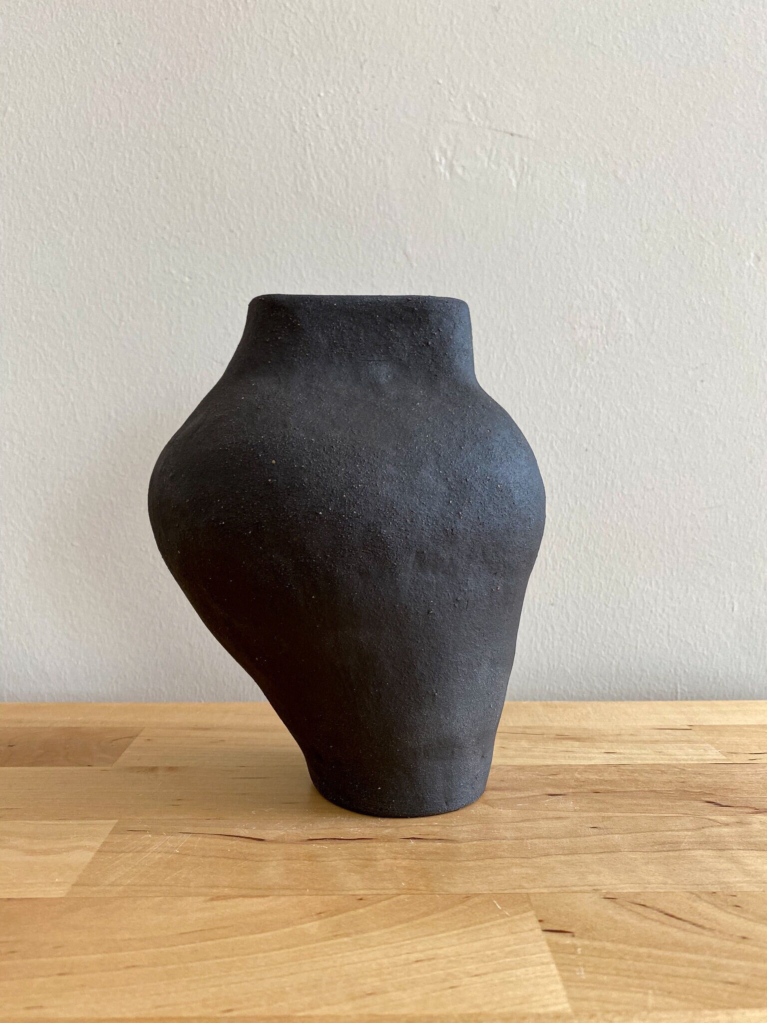 Handmade Black Vase Hand Built Vase Interior Decor - Etsy