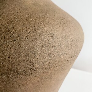 Handmade Brown Ceramic Vase: Rustic Coiled Clay Decor - Etsy