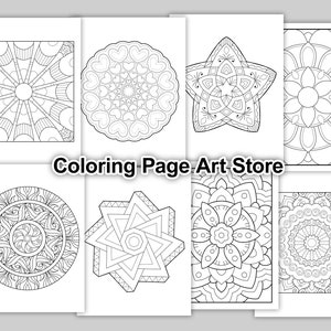 50 MORE Mandalas Coloring Book | 50 Printable Coloring Pages | Instant ...