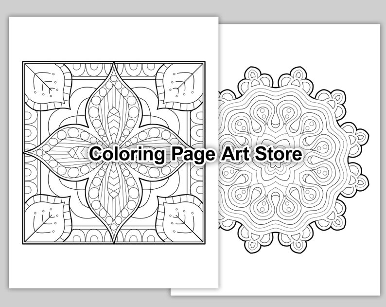50 MORE Mandalas Coloring Book | 50 Printable Coloring Pages | Instant ...