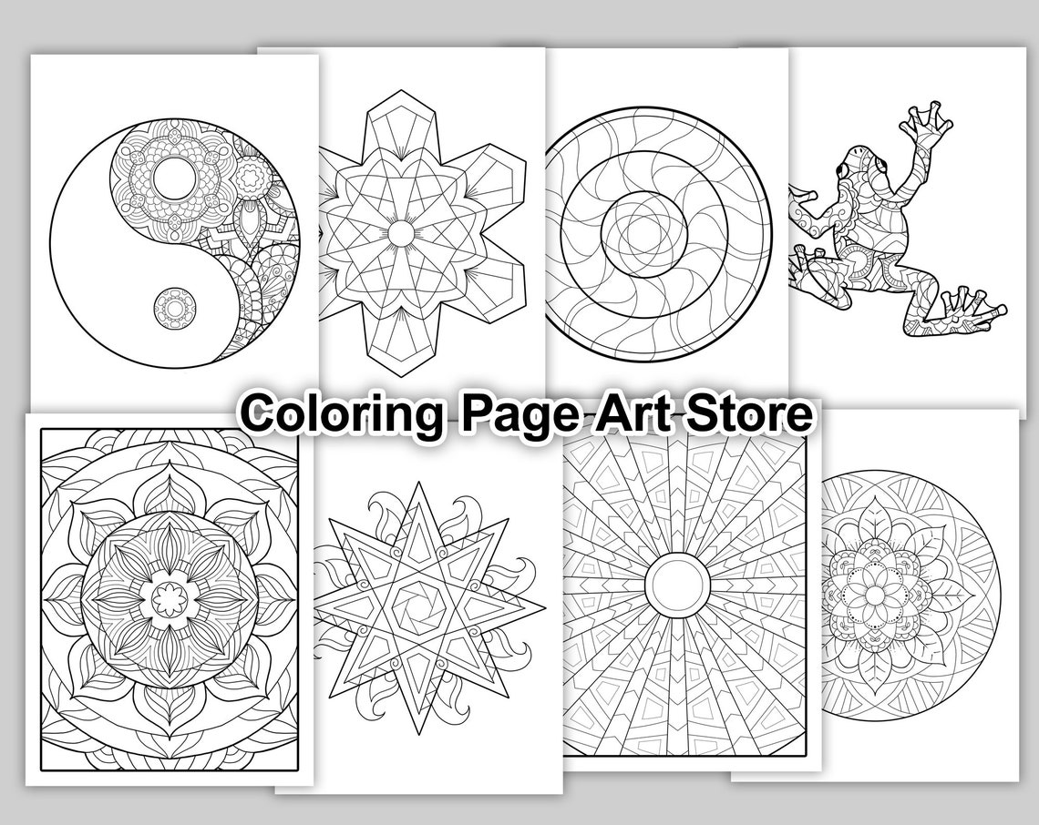 50 MORE Mandalas Coloring Book 50 Printable Coloring Pages Instant ...
